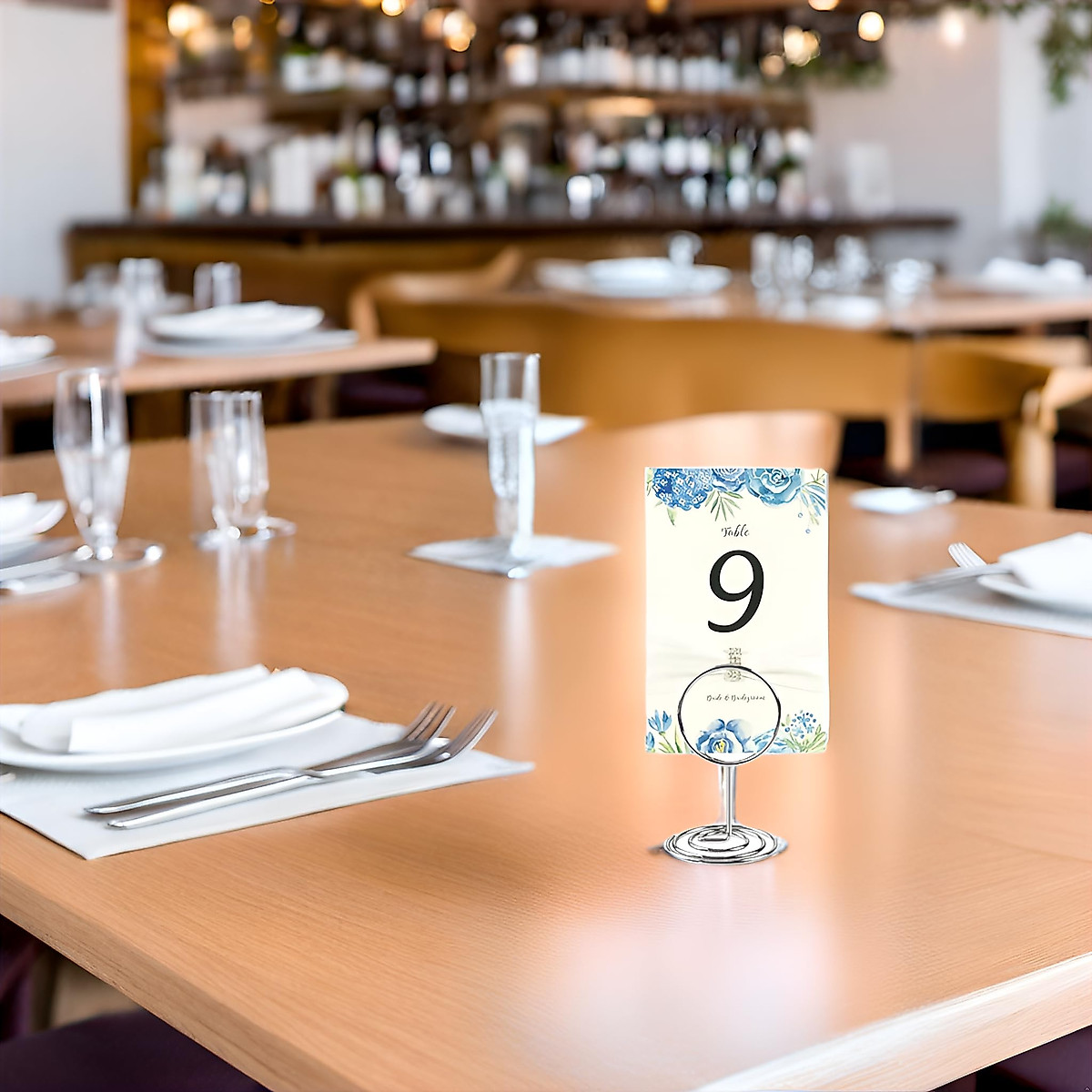 FGY 20PCS Table Number Holders, 2 Inch Place Card Holders, Mini Table Number Stands, Picture Memo Photo Holders for Table, Table Sign Holders for Centerpieces Wedding Party Graduation Reception,Silver