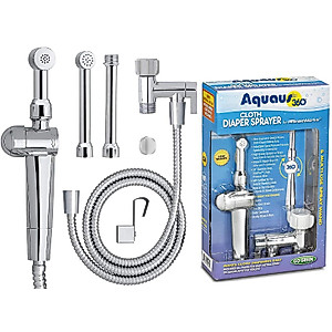 Aquaus SprayMate & Aquaus 360 Premium Diaper Sprayer for Toilet Bundle (ABS Polymer Sprayer)