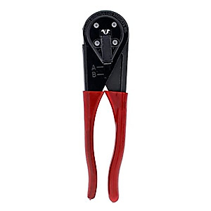 IDEAL INDUSTRIES INC. C24 Four-Way Crimp Tool – Spring Loaded, Fingertip Adjustment Wire Crimper for Two Connector Sizes
