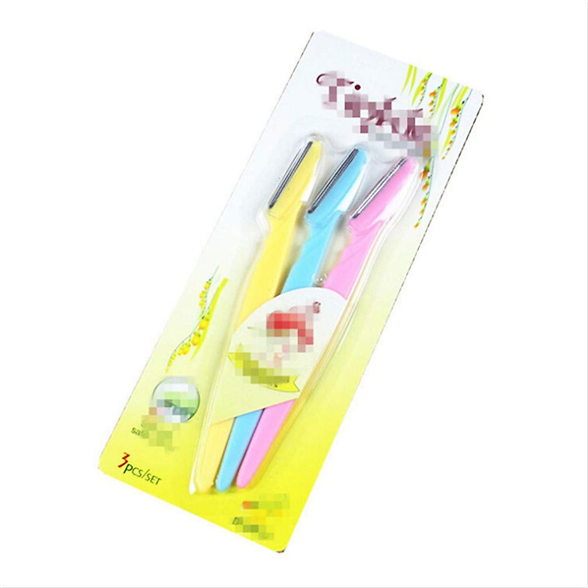 Myhouse 3pcs Eyebrow Razor and Facial Razor with Precision Cover Multipurpose Beauty Tools