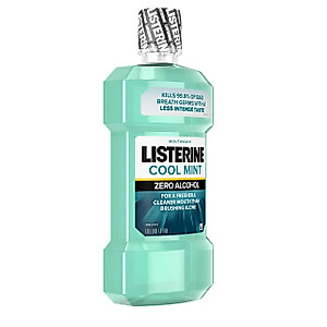 Listerine Zero Mouthwash, Clean Mint, 1 Liter