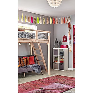 ClosetMaid 6 Cube Storage Shelf Organizer Bookshelf with Back Panel, Easy Assembly, Wood, White Finish