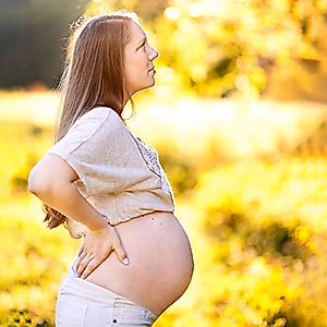 Badger - Belly Butter, Cocoa Butter & Calendula, Certified Organic Belly Butter, Vitamin E Belly Butter, Coconut Oil Belly Butter, Pregnant Belly Butter for Stretched Skin, 2 oz