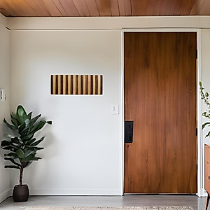 Mid Century Modern Coat Rack, Wall Mounted Coat Rack, Entryway Coat Rack Wall Mount, Entryway Furniture Hooks, Coat Hanger Wall Mount Coat Rack with 4 Retractable Hooks Natural Wood Pine and Walnut