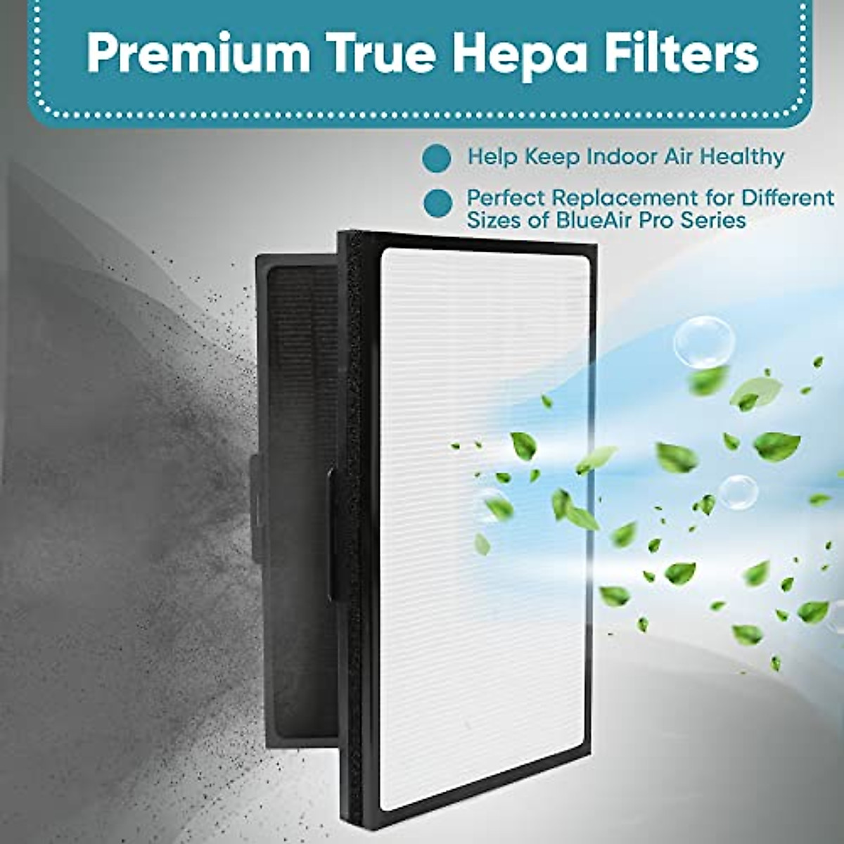 Pro Particle Filter Compatible with Blueair Pro M, Pro L and Pro XL Air Purifiers for Dust and Unpleasant Odors