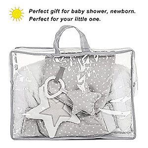 ANPPEX Baby Sofa Chair, Baby Support Seat for Sitting Up, Inflatable Portable Baby Floor Seat, Comfortable Space for 3-12 Months