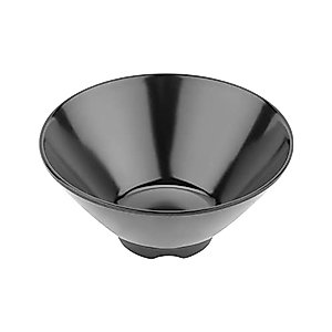 G.E.T. 0180-BK-EC Melamine Rice/Cone Bowl, 8 Ounce, Black (Set of 4)