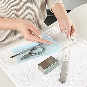 ForPro Self-Sealing Sterilization Pouches, Latex-Free, Color Changing Indicator, 3.5” W x 10” L, 200-Count