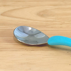 green sprouts Learning Cutlery Set | Helps toddler develop independent eating skills | Designed for small hands, Contoured handles for easy gripping, Safety edge on knife, Dishwasher safe