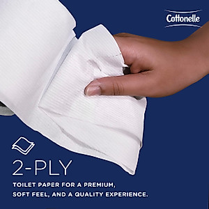 Cottonelle® Professional Standard Roll Bathroom Tissue (17713), 2-Ply, White, 60 Rolls / Case, 451 Sheets / Roll, 27,060 Sheets / Case