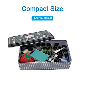 PATIKIL Magnetic Needle Storage Case, Plastic Portable Sewing Pin Keeper Needle Organizer Box Container for Embroidery Knitting Stitching, Dark Green