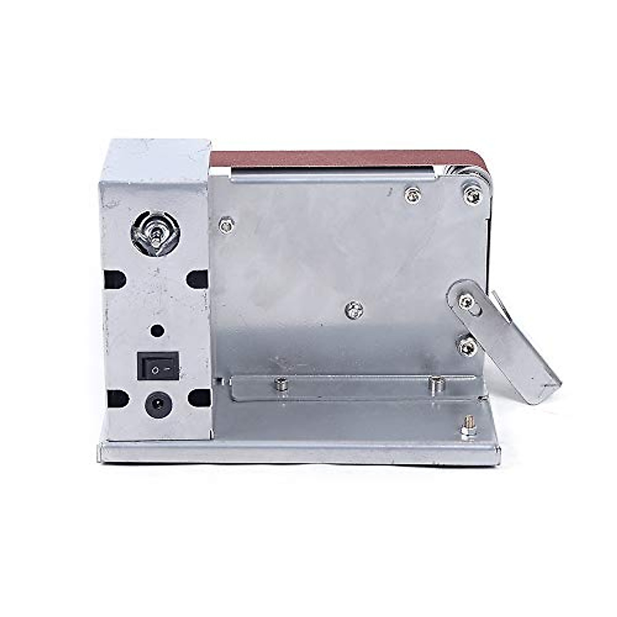 Electric Grinder Belt Sander Machine, 110V Desktop Polisher DIY Grinding Machine Mini Polishing Belt Sander 795 Motor