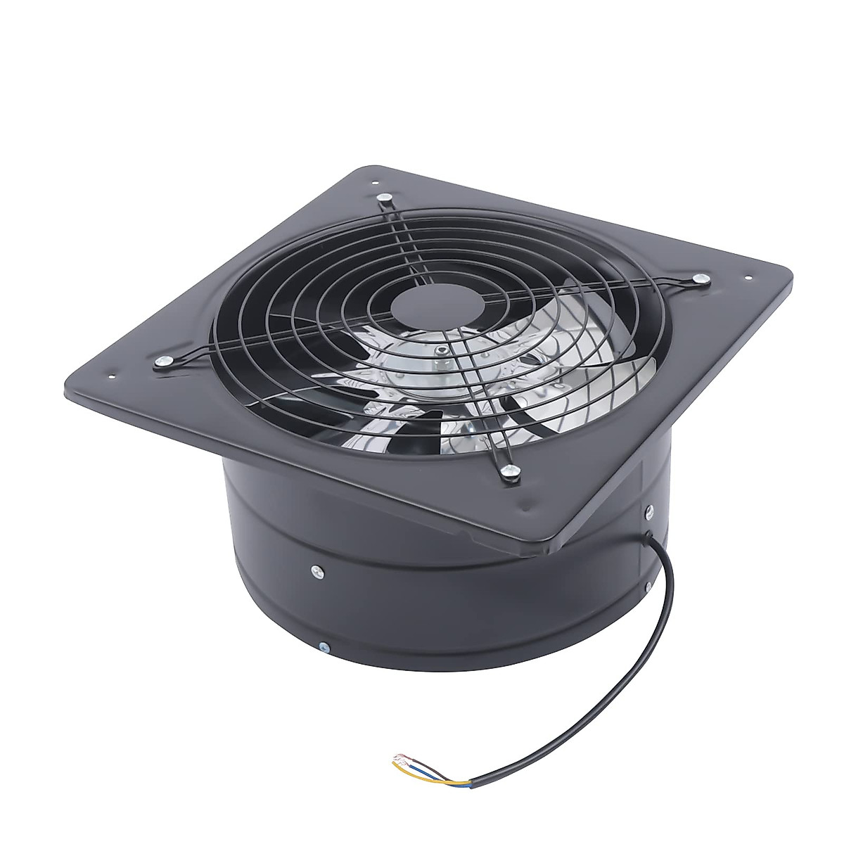 TBVECHI 12Inch Duct Exhaust Fan 201 Stainless Steel Bathroom Fan Wall 125W 2800r/min Ventilation Fan for Bathroom and Kitchen Extractor Fan for Indoor Use Exhaust Air Fan