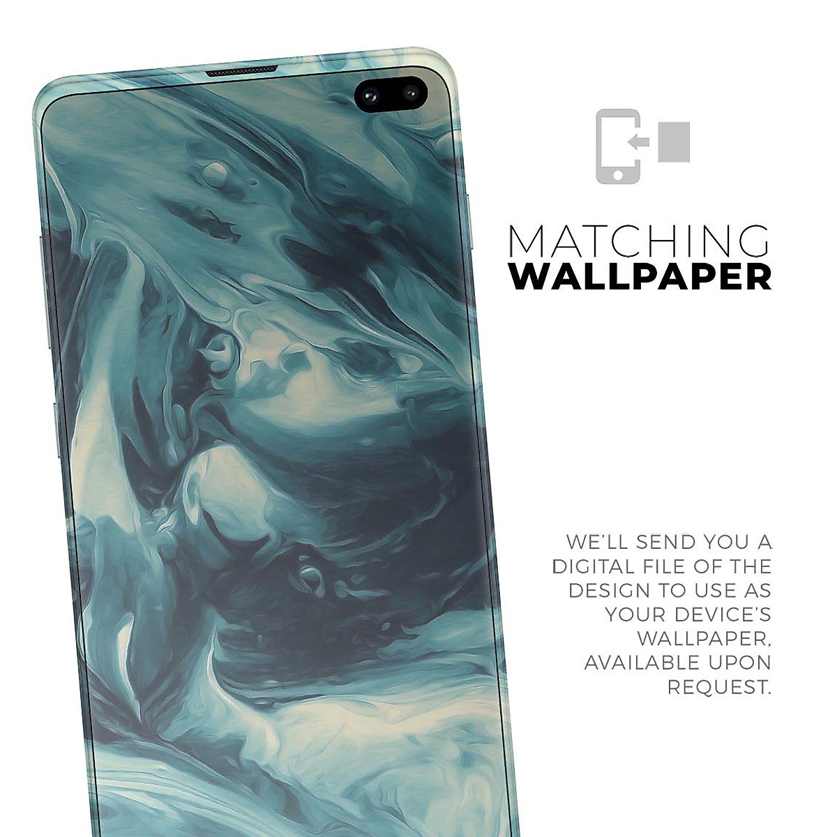 DesignSkinz Liquid Abstract Paint Remix V37 Protective Vinyl Decal Wrap Skin Cover Compatible with The Samsung Galaxy S20 (Screen Trim & Back Glass Skin)