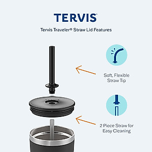 Tervis Traveler Nurse Life - Coffee, Scrubs, and Rubber Gloves Triple Walled Insulated Tumbler Travel Cup Keeps Drinks Cold & Hot, 30oz with Straw Lid, Stainless Steel