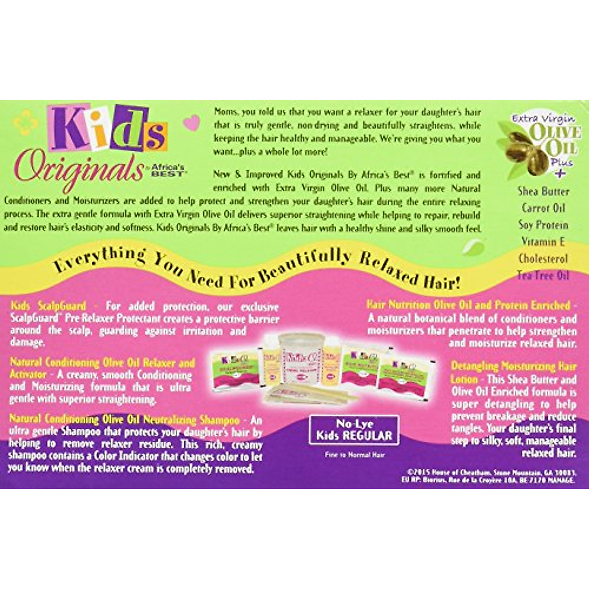 Originals by Africa's Best Kids Natural Conditioning Relaxer System With Scalpguard (Regular Kit) Fortified and Enriched with Our Special Herbal Blend, Protect and Strengthen Your Child’s Hair