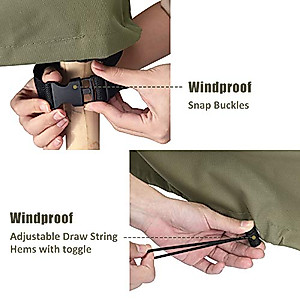 COSFLY Outdoor Furniture Patio Chair Covers Waterproof Clearance, Lounge Deep Seat Cover, Lawn Furnitures Covers Fits up to 32W x 37D x 36H inches(2 Pack)