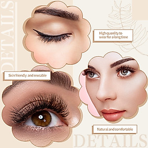 Nuogo 24 Pairs Reusable Self Adhesive Eyelashes No Glue Needed False Eyelashes Natural Look Easy to Apply Eye Lashes with Fake Eyelash Extension Applicator Tool (Natural Style,10 x 7 x 7 mm)