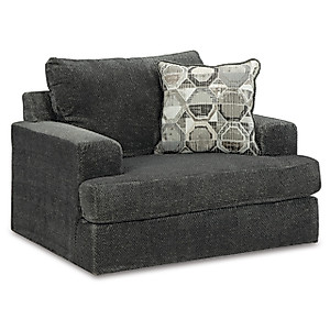 Signature Design by Ashley Karinne Modern Upholstered Oversized Chair, Gray