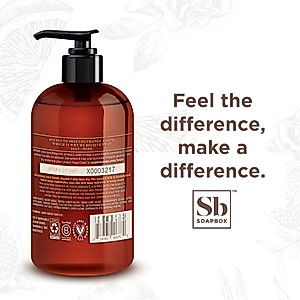 Soapbox Liquid Hand Soap, Coconut Milk & Sandalwood, Gentle & Moisturizing Hand Wash for Kitchen and Bathroom, Vegan & Cruelty Free Scented Hand Soap 12 Ounce Pump Bottles (Pack of 3)