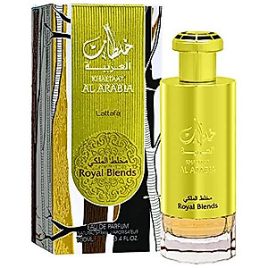 Khaltaat Al Arabia Royal Blend EDP - 100 ML (3.4 oz) I A top-selling Arabian Oud I Woody, Amber, Musk, Spicy, Nutmeg, Clove, Fruit, Apple I Suitable for any Occasion I by Lattafa