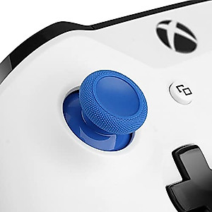 TOMSIN Replacement Joysticks for Xbox One Series X/S Controller,4PCS True Rubberized Thumbsticks Repair Kit for Xbox One Wireless Controller(Blue)