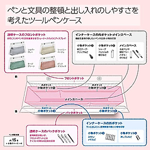 KOKUYO Piiip Tool Pen Case, Shiny Beige, Japan Import (F-VBF240-4)