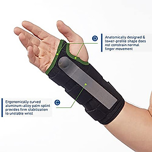 Comforband Deluxe Wrist Brace for Post-Op Wrist Stabilization - Left or Right Hand Breathable Wrist Splint Stabilizer for Carpal Tunnel Syndrome (CTS) Daily Support, Distal Radius Fractures (Broken Wrist) , Tendonitis, Arthritis, Wrist Sprains, Strains, W