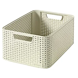 Curver Aspect Rotin Style 205845 Rattan Storage Box Medium Second-Generation Polypropylene