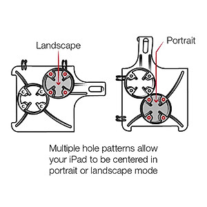 RAM Mounts EZ-Roll'r Cradle for Apple iPad Mini 6 RAM-HOL-AP36U Compatible with RAM B 1" and C 1.5" Size Round Ball Bases