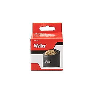 Weller Soldering Brass Sponge Tip Cleaner with Silicone Holder - WLACCBSH-02