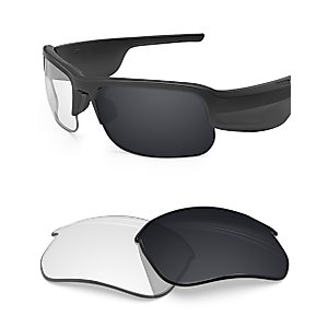 BLAZERBUCK Polycarbonate Replacement Lenses for BOSE Tempo Sunglasses - Clear Black Photochromic