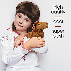 ArtCreativity Plush Camel Toy, 9 Inch Soft Humpback Camel Stuffed Toy for Kids, Cute Home and Nursery Animal Decorations, Zoo Party Prop, Best Birthday Idea