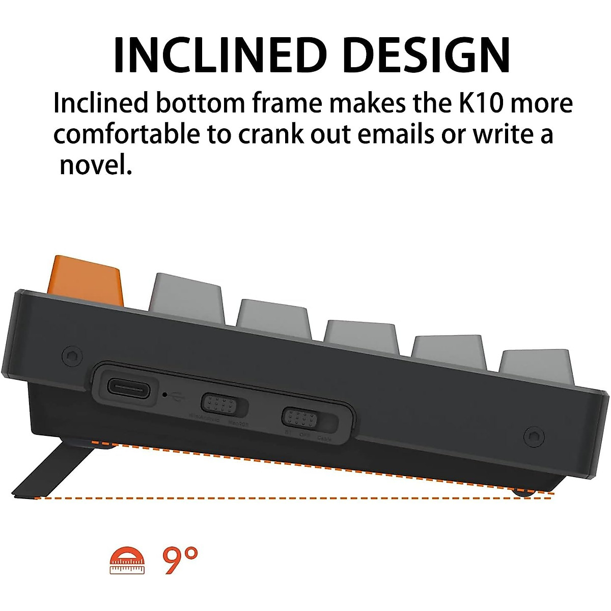 Keychron K10 Full Size Layout 104-Key Wireless Mechanical Keyboard, Hot-Swappable RGB Backlight with Gateron G Pro Brown Switch Aluminum Bluetooth/Wired Gaming Keyboard for Mac Windows