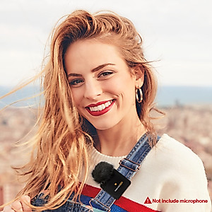 SUNMON Mic Pop Filter Furry Windscreen for Rode Wireless Go 2 Microphone，Windproof and Noisy, Rode Wireless Mic Cover Furry Foam Compatible with RODE Wireless Go 2 (2 PC)