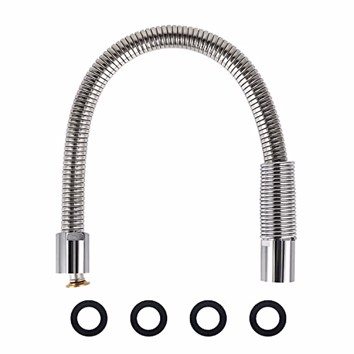 TBER Flexible Stainless Pre Rinse Hose Replacement Kit for All Brand Commercial Kitchen Sink Faucet with 7/8-20 UNEF Ends, 18” Dishwasher Hose Better for Less Than 25” Height Pre-Rinse Faucet
