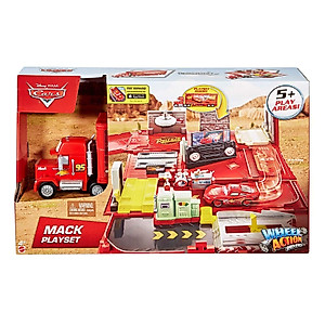 Disney Pixar Cars Wheel Action Drivers Mack Playset