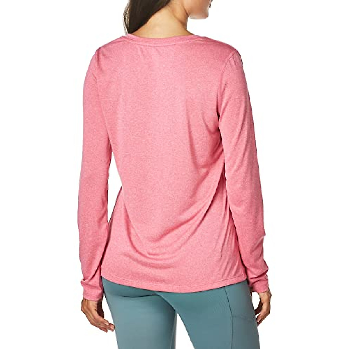 Hanes Women’s Cooldri Performance Long Sleeve V-neck Tee