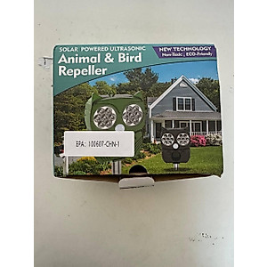 2Pcs Ultrasonic Animal Repellent Outdoor Solar Animal Repeller with Motion Sensor Cat Repellent Outdoor Waterproof to Scare Raccoon Fox Rabbit Deer Squirrel Skunk Repellent for Yard Garden (NO.3)