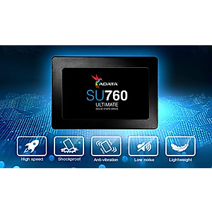 ADATA SU760 256GB 3D NAND 2.5 Inch SATA III Internal SSD (ASU760SS-256GT-C)