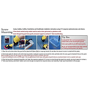 Snow Guards for Metal Roofs Light Green Polycarbonate (20 Snow Stops)