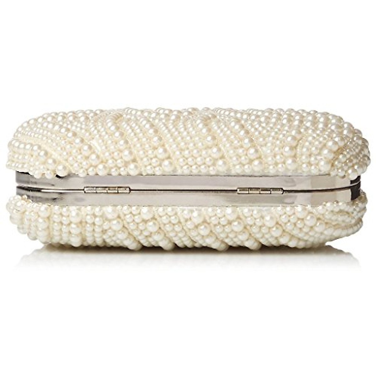 Snowskite Women's Handmade Full Pearl Bridal Evening Clutch Bag Ivory