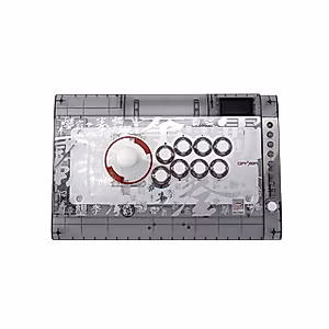 Qanba Crystal Joystick for PlayStation 4 and PlayStation 3 and PC (Fighting Stick) Officially Licensed Sony Product