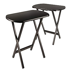 Winsome Cade Snack Table, Coffee, 15.75D x 23.62W x 25.43H in