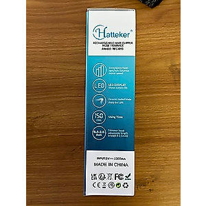 Hatteker Cordless Hair Clipper Beard Hair Trimmer Hair Cutting Kit for Men Women Kids Barber Clippers Nose Hair Trimmer IPX7 Waterproof Professional