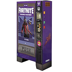 Fortnite Vending Machine, Features 4 Inch X-Lord Action Figure, Includes 9 Weapons, 4 Back Bling, and 4 Building Material Pieces
