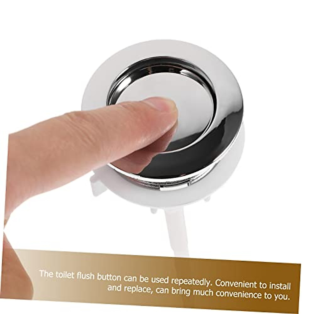 Cabilock Water Tank Single Button Air Switch Toilet Tank Toilet Accessories Single Flush Toilet Button Toilet Button with Thread Diameter Dual Water Valve Single Flushing Toilet Button Air