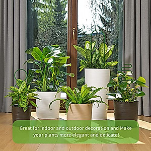 4 Pcs Small Metal Trellis for Potted Plants,Gold Trellis for Climbing Plants Indoor,Mini Trellis for Potted Plant Support Stake House Plant Trellis for Garden Potted,Hoya,Pothos,Flower,Monstera(Green)