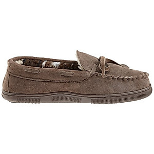 MUK LUKS Men's Paul Slipper, Chocolate, 9