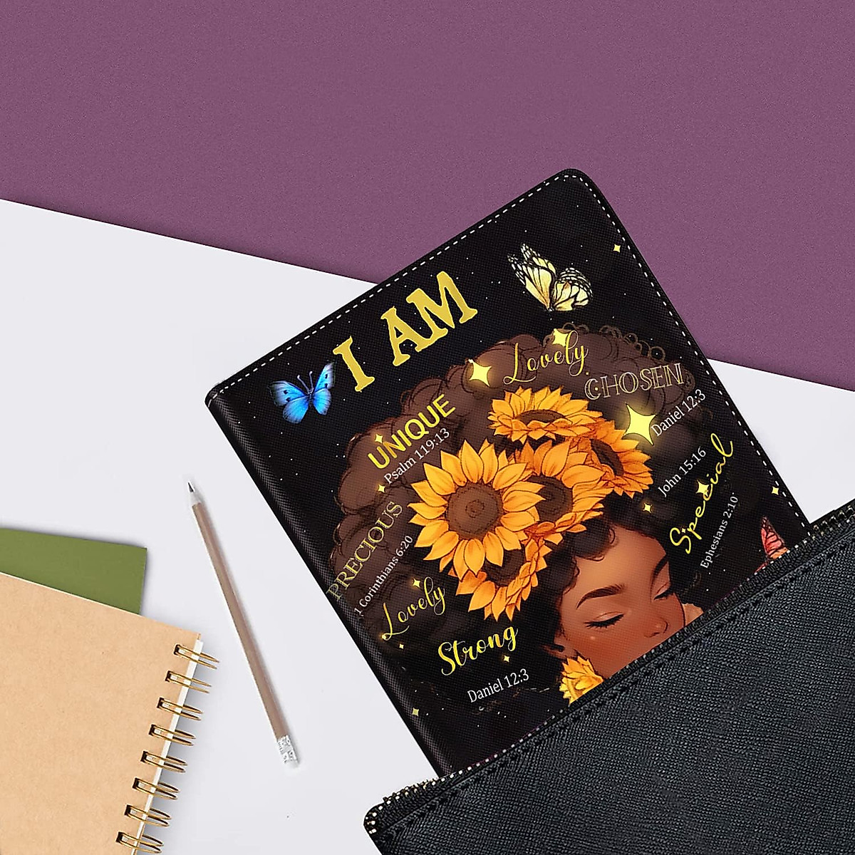 Case for iPad 10th Generation (2022 Release) 10.9 Inch，Slim Fit Foldable Standing Cover Case with Auto Sleep/Wake for New Apple iPad 10.9 Inch，African American Woman